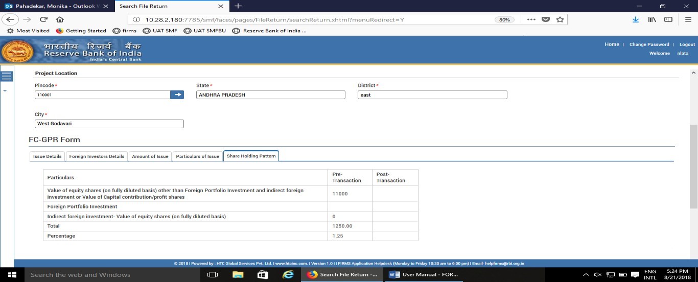 How to file RBI Form FC-GPR